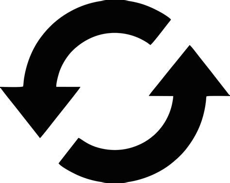 Trash Icon Recycle Icon Black Silhouette Recycle Symbol Design On