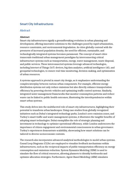 Smart City Infrastructures Last Version Pdf Efficient Energy Use Infrastructure