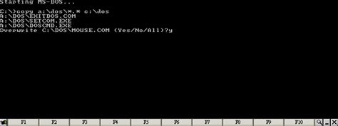 PocketDOS Tutorial Installing MS DOS 6 22