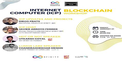 internet computer protocol icp workshop at bcit computing club ama with diego prats at