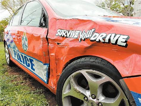 Man Rams Police Car The Courier Mail