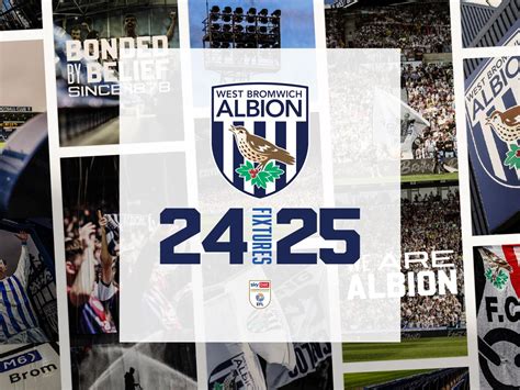 Albions 202425 Sky Bet Championship Fixtures Announced West