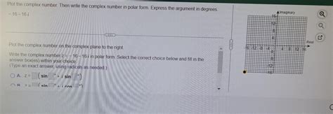 Solved Plot The Complex Number Then Write The Complex Chegg Com