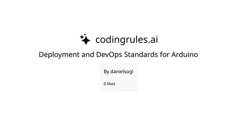 Deployment And Devops Standards For Arduino Coding Rules Codingrulesai