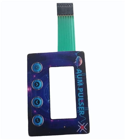 10mm Blue Polycarbonate Touch Membrane Keypad For Used To Controls Aum