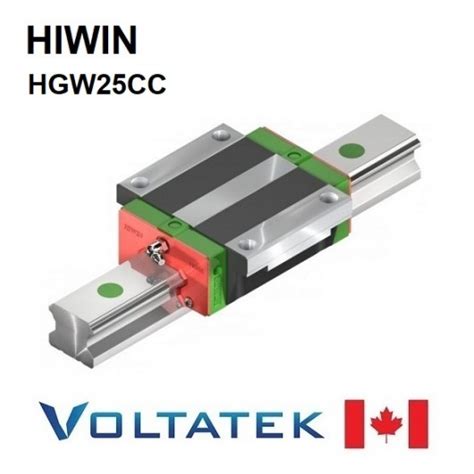 Hiwin Hgw25cc Block For 25mm Linear Guide Rail Voltatek Canada