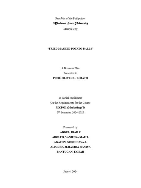Marketingbusiness Proposal Pdf