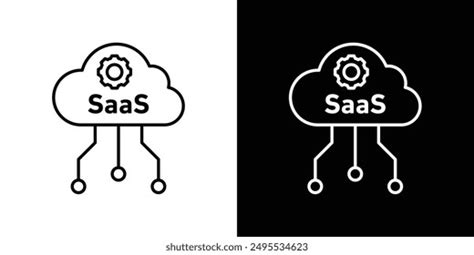 Saas Icons Outline Stroke Versions Stock Vector Royalty Free 2576667985 Shutterstock
