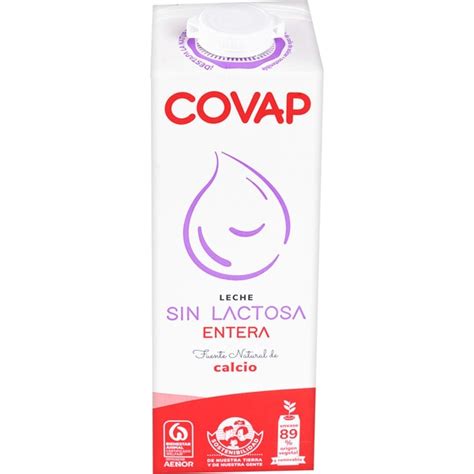 COVAP Leche Entera Sin Lactosa Brik 1 L