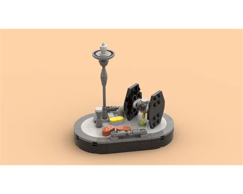 Lego Moc Micro Imperial Tie Landing Pad By Kgunt3r Rebrickable