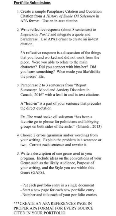 1 Create A Sample Paraphrase Citation And Quotation