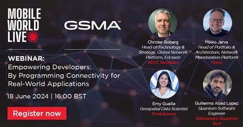 Open Gateway Webinar Empowering Developers By Programming Connectivity For Real World