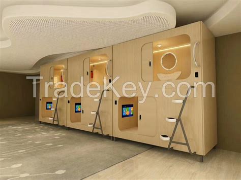 Factory Price Hotel Bunk Beds Space Sleeping Pods Wooden Capsule Hotel