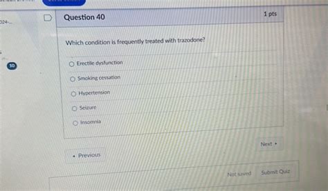 Question 40 1 Pts Which Condition Is StudyX