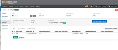 system information data and remultiplexing using aws elemental statmux