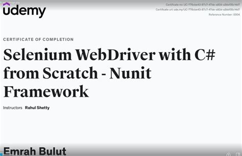 Emrah Bulut Phd On Linkedin Seleniumwebdriver Csharp Nunit