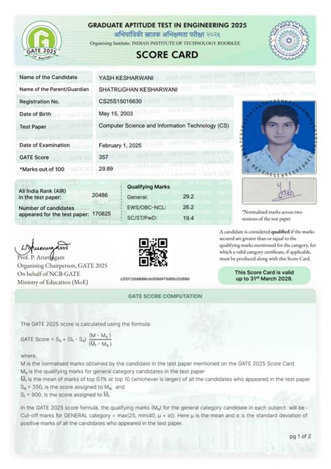 Gate2025 Computerscience Academicachievement Engineering Yash Kesharwani 16 Comments