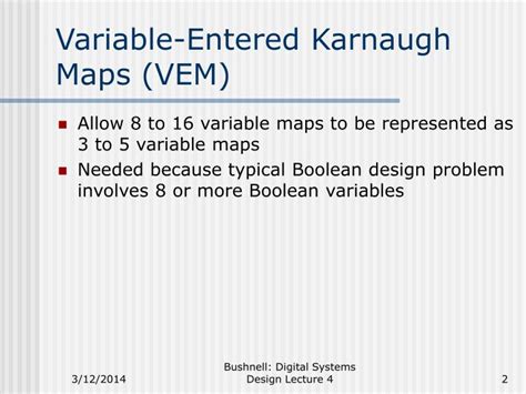 Ppt Lecture Variable Entered Karnaugh Maps And Mixed Logic