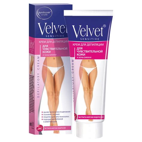 Velvet Крем для депиляции для чувствительной кожи и зоны бикини 100мл ...