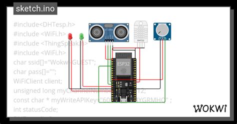 Potentiometerdht22ultrasonic2 Led Wokwi Esp32 Stm32 Arduino