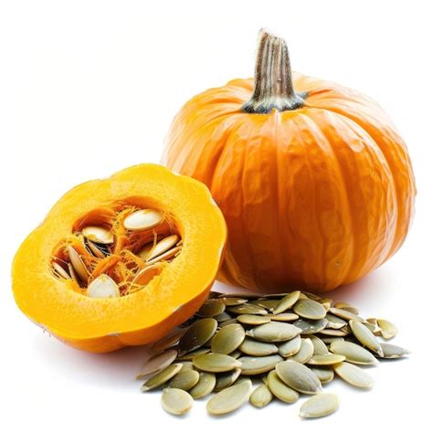 Fresh Pumpkin Seeds Healthy Snack Premium Ai Generated Image