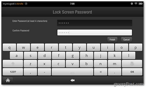 Secure Kindle Fire With A Lock Screen Password