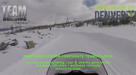 Snowmobiling Winter Team Building Activations Denver Team Building