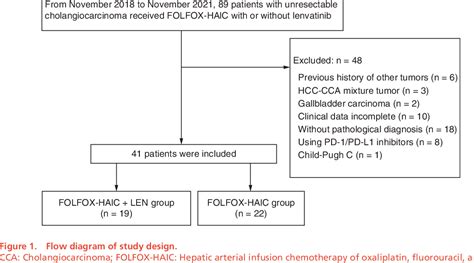 Figure 1 From Hepatic Arterial Infusion Chemotherapy With Or Without