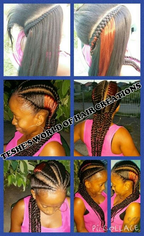 Jumbo Tree Braid Cornrows Braided Hairstyles For Black Women