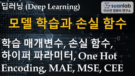 딥러닝 기초 모델 학습과 손실 함수 Youtube