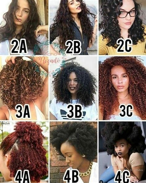Hair Type Guide Natural Hair Types Curly Hair Types Hair Type Chart