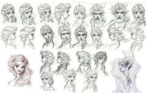 Elsa From Start To Finish Early Frozen Concept Art Of Elsa Before She