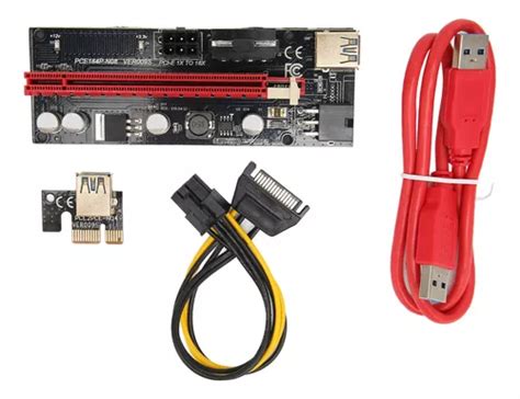 Tarjeta Adaptadora De Extensión Gráfica Pcie Riser 1x A 16x Cuotas