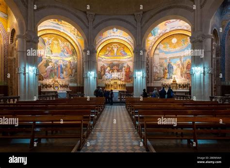 Basilica Of Our Lady Of The Rosary In Lourdes France Europe Stock Photo Alamy
