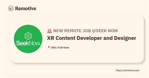 Hiring Xr Content Developer And Designer Seek Now