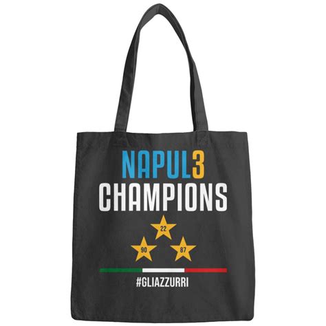Ssc Napolii Campione Ditaliai 2022 2023 Forza Napolii Sempre Bags