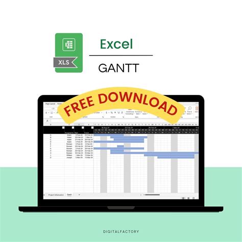 Diagramme De Gantt Excel à Télécharger Gratuitement