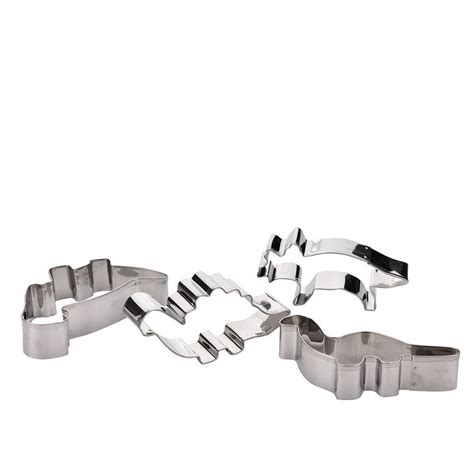 KookieMonsta Stainless Steel Leaves Shaped Cookie Cutter Set For