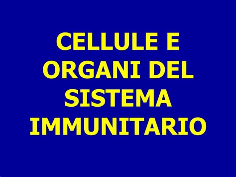 Ppt Il Sistema Immunitario Powerpoint Presentation Free Download