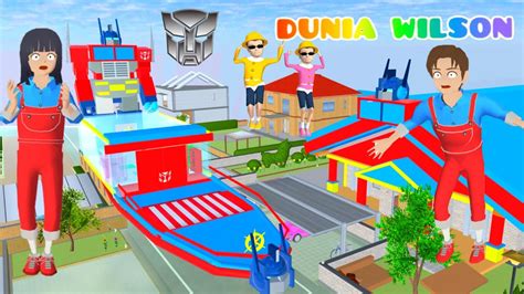 Yuta Naik Kapal Robot Optimus Prime 😍 Yuta Mio Main Game Robot