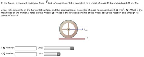 Answered In The Figure A Constant Horizontal Force Fapp Of Magnitude