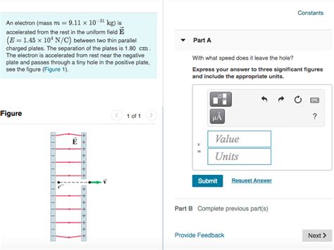 Solved Constants Part A An Electron Mass M 9 11 X 10 31