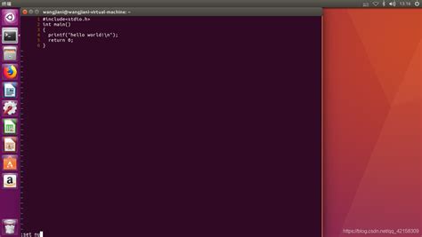 Ubuntu下用vi编辑器编写c程序ubuntu C语言vi Csdn博客