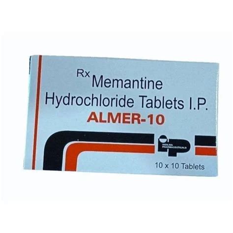 Memantine Tablets 10 Mg At Rs 88 Stripe Memantine Hcl Tablets In