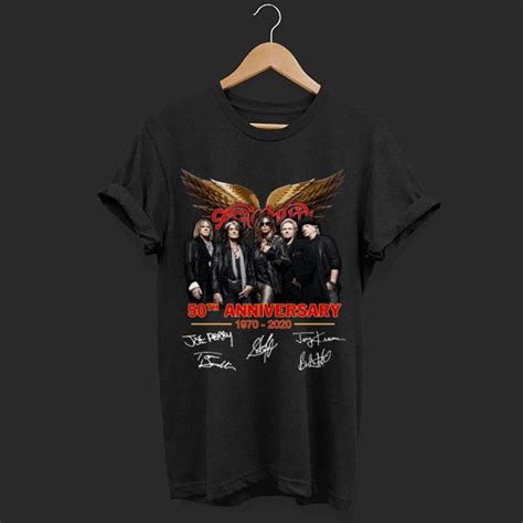 Aerosmith 59th Anniversary Signatures Shirt Hoodie Sweater