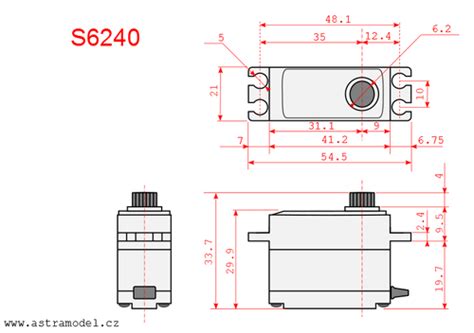 Spektrum S6240 High Speed Digital Servo 15kg Cm 0 08s 60 23T SPMSS6240 Astra