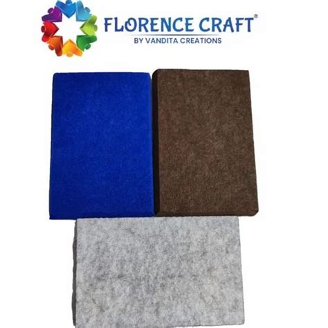 Blue Polyester Wool Acoustic Boards Thickness 10 Mm Size 4 X 8 Ft