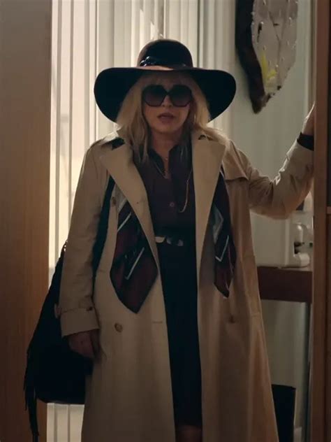 Patricia Arquette High Desert Beige Trench Coat