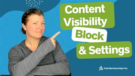 Pmpro Content Visibility Block And Settings Demo Youtube
