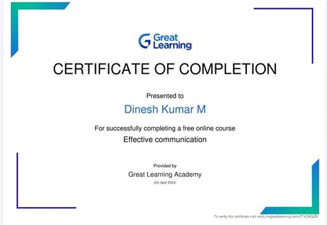 dinesh kumar on linkedin greatlearningacademy greatlearning glacertificate